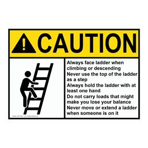 Keep Workers Safe with Ladder and Scaffold Signs